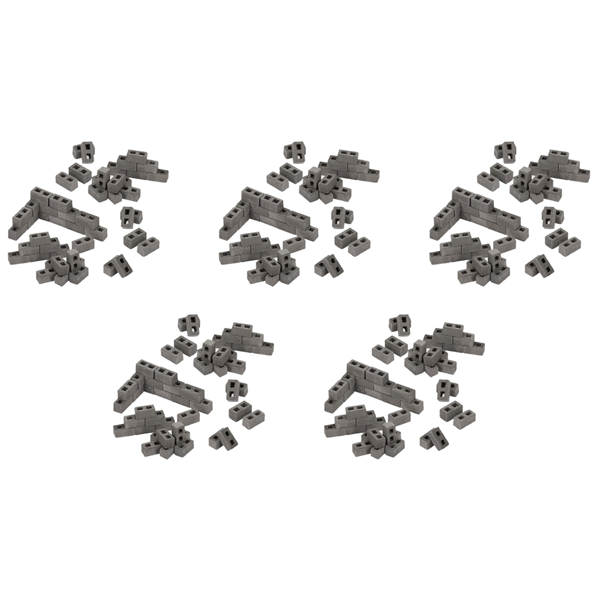 300 Packs Cinder Blocks 1/12 Scale Mini Bricks Concrete Miniature ...