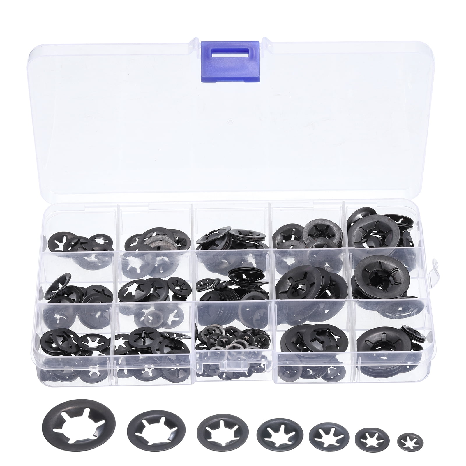 300 Packs Internal Tooth Star Lock Washers Set M3 M4 M5 M6 M8 M10 M12 ...