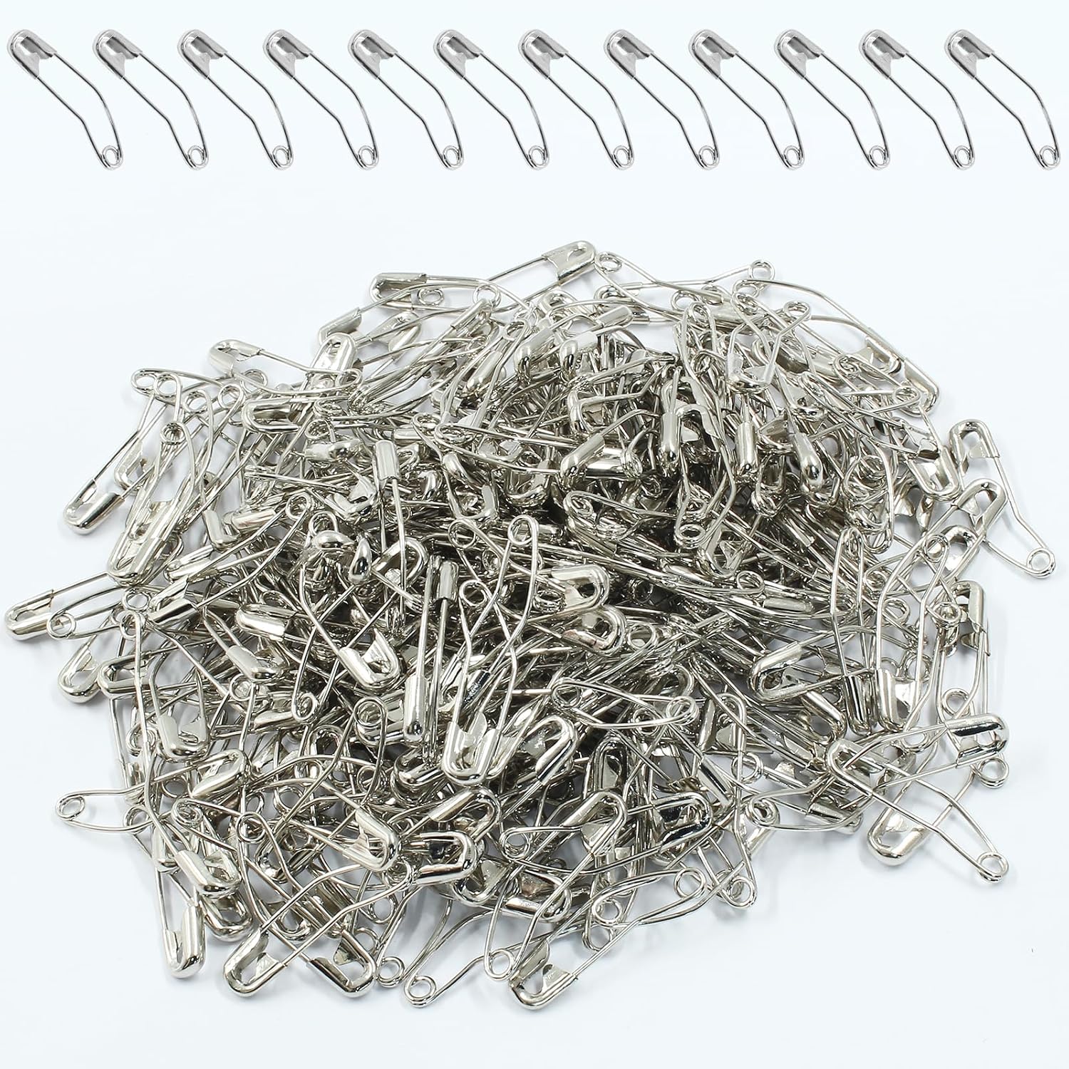 300 Pcs 1.1 inch / 28mm Curved Safety Pins, Quilting Pins Bent Safety ...