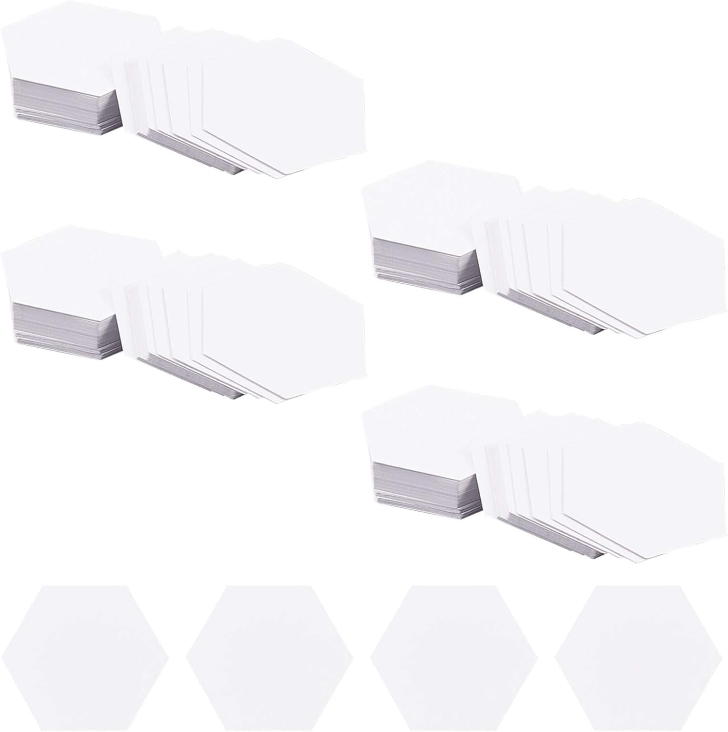 300 Pcs 1 Inch Hexagon Paper Quilting Templates Handmade English Paper ...
