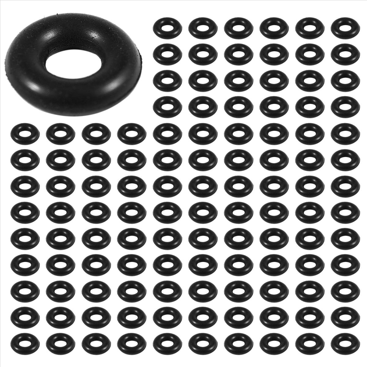 300 Pcs 2.5mm X 6.5mm X 2mm Rubber O Rings for Worm Fishing,300 x ...