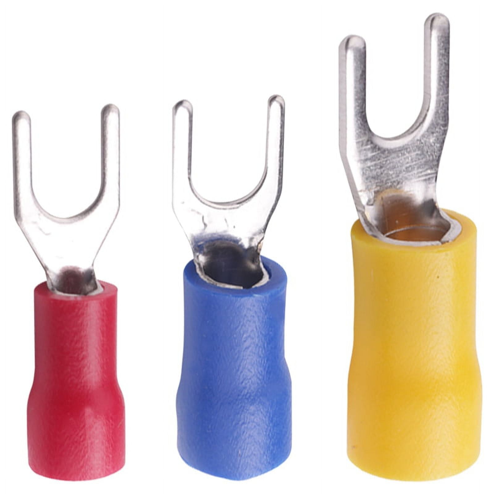 300 Pcs 22-16 16-14 12-10 AWG Insulated Fork Spade U-Type Wire ...