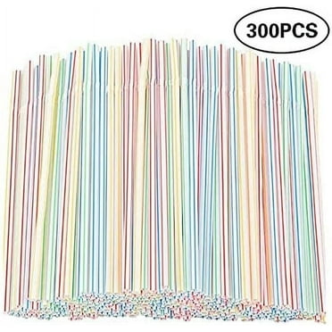 Set Of 6 Silicon Straws, 12” Extra Long Flexible Half Gallon With Brush ...