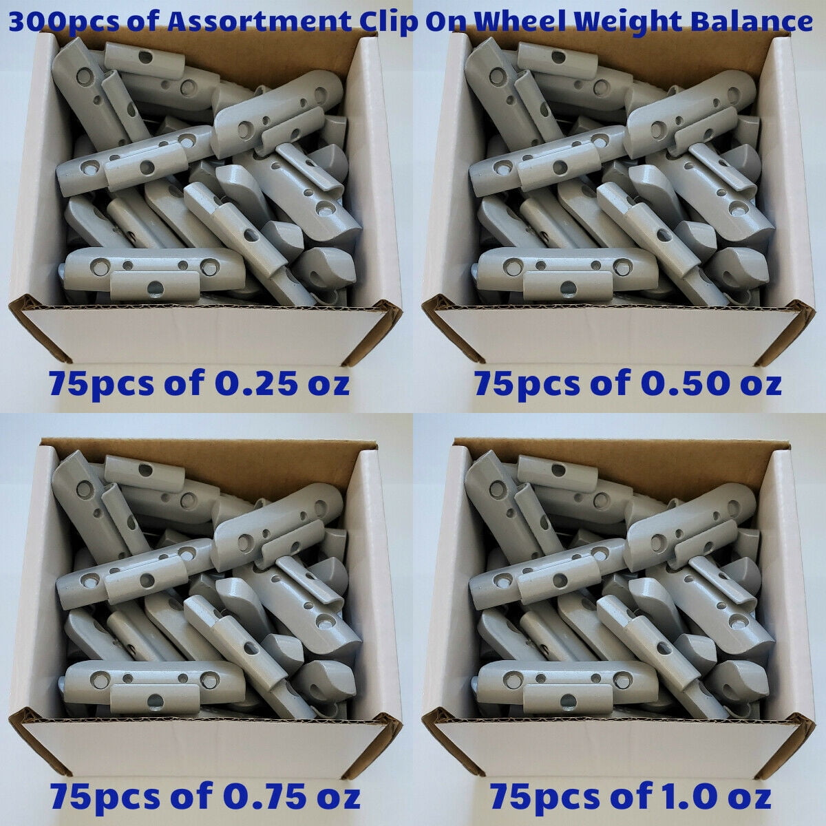Octopus Brand 300 Pcs Zinc Coated Clip On Wheel Weight Balance for Tire ...