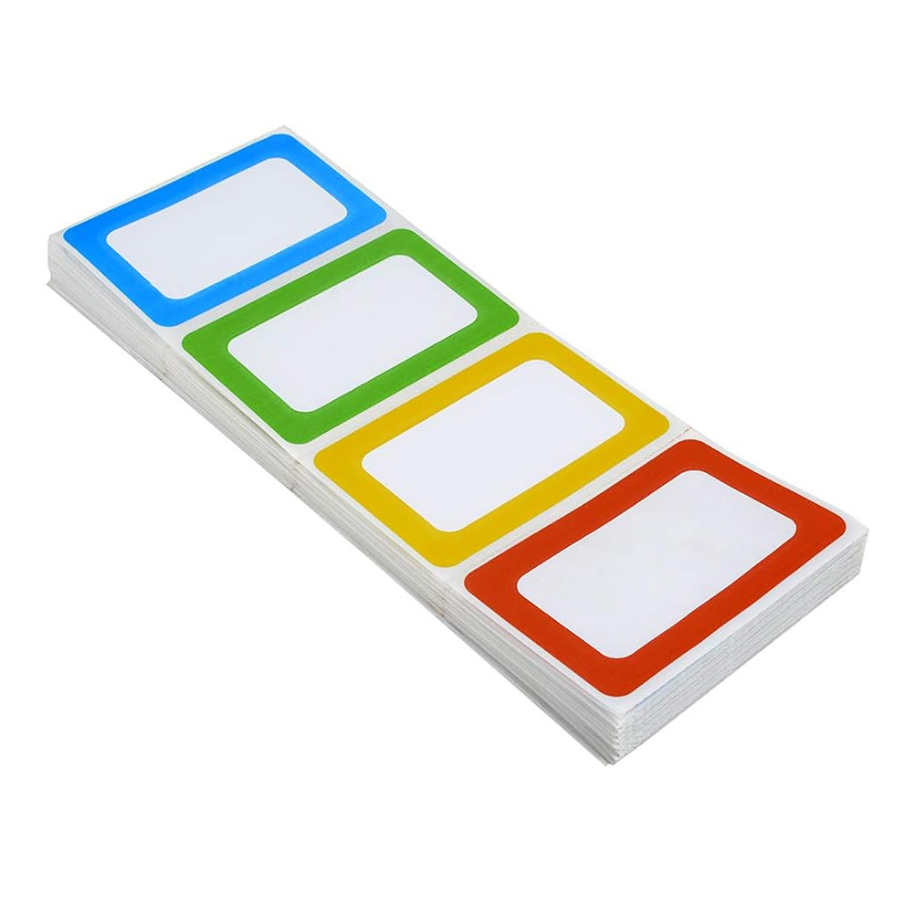 300 Pcs Blank Label Stickers Colored Labels Sorting Sticker Name ...