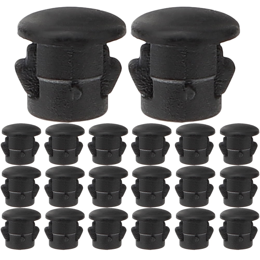 WHAMVOX 300Pcs Black Abs Plastic Hole Plugs for Sealing Partition Holes ...