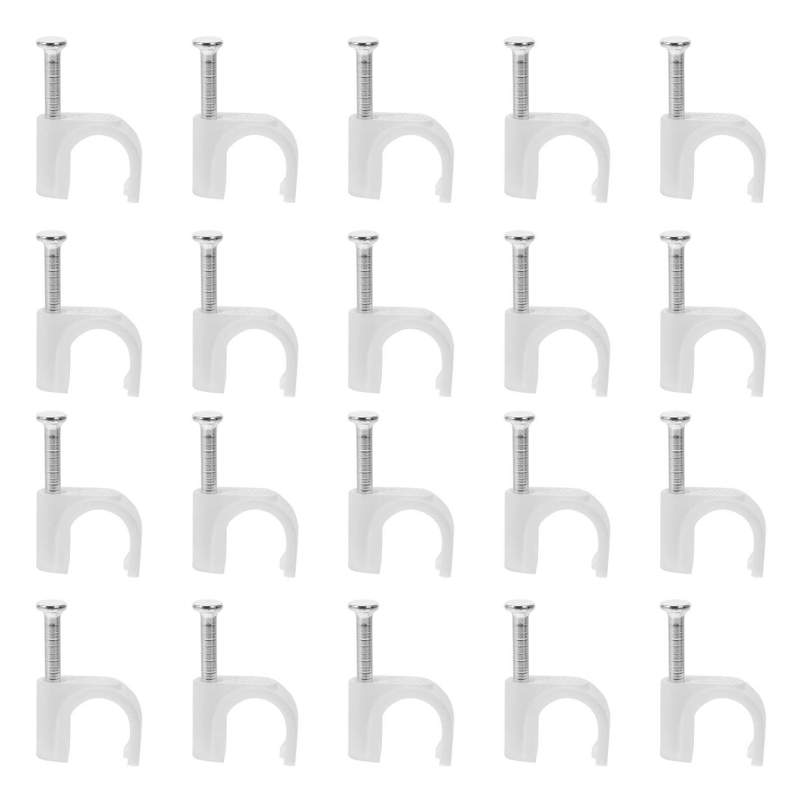 300 Pcs Cable Clamp Clips Nails Wall Mount Tacks Fasteners Cord ...