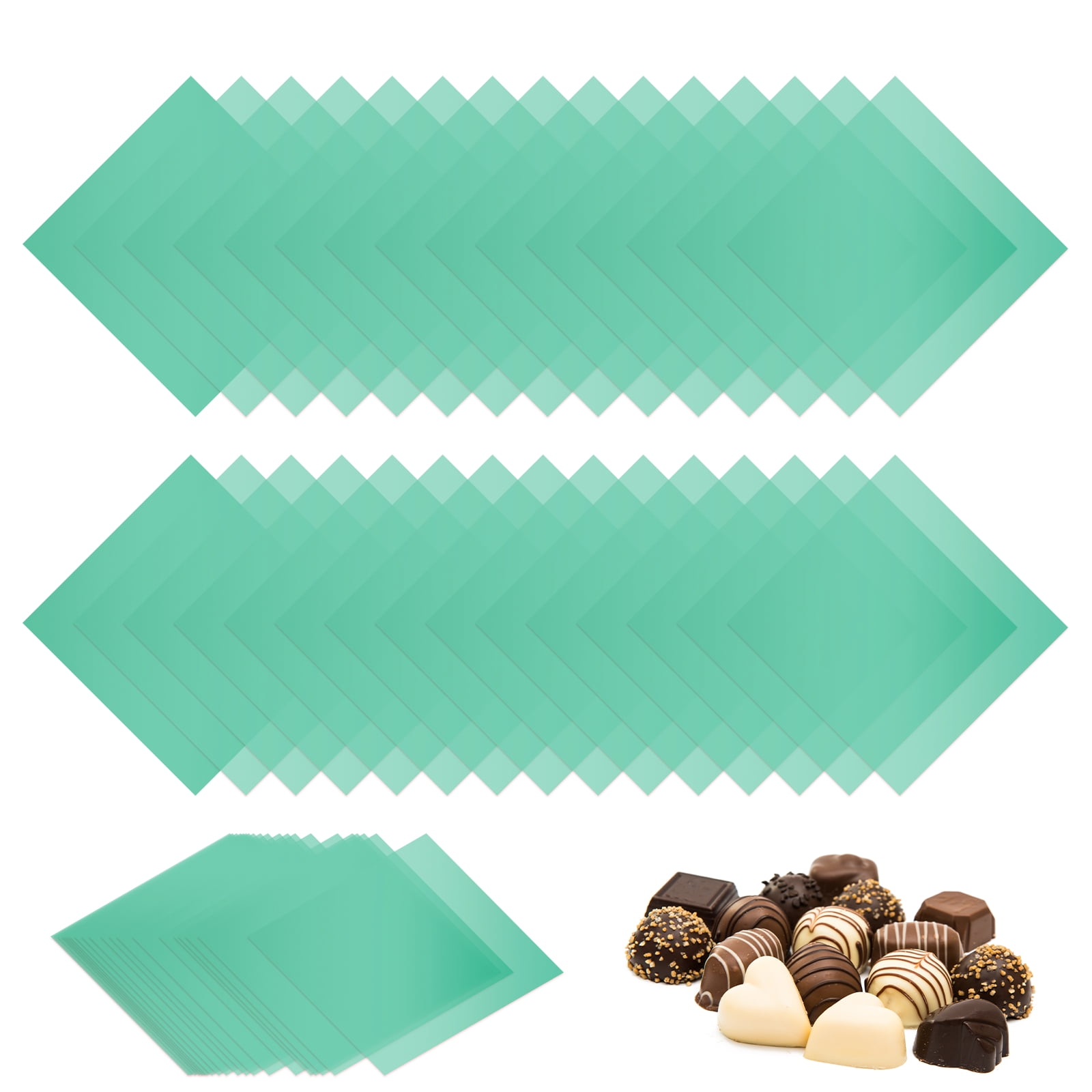 300 Pcs Candy Wrappers for Caramels, 4 x 4 Inch Candy Wrapping Papers ...