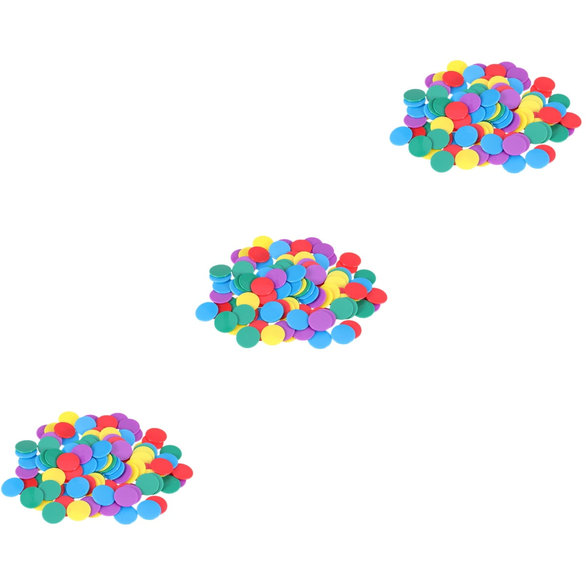 300 Pcs Color Counting Disc Chips Colorful Counters Round Counters Math ...