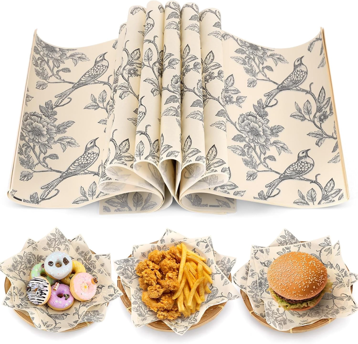 300 Pcs Deli Paper Sheets 8 x 10 Inch Wax Paper Grease Resistant ...