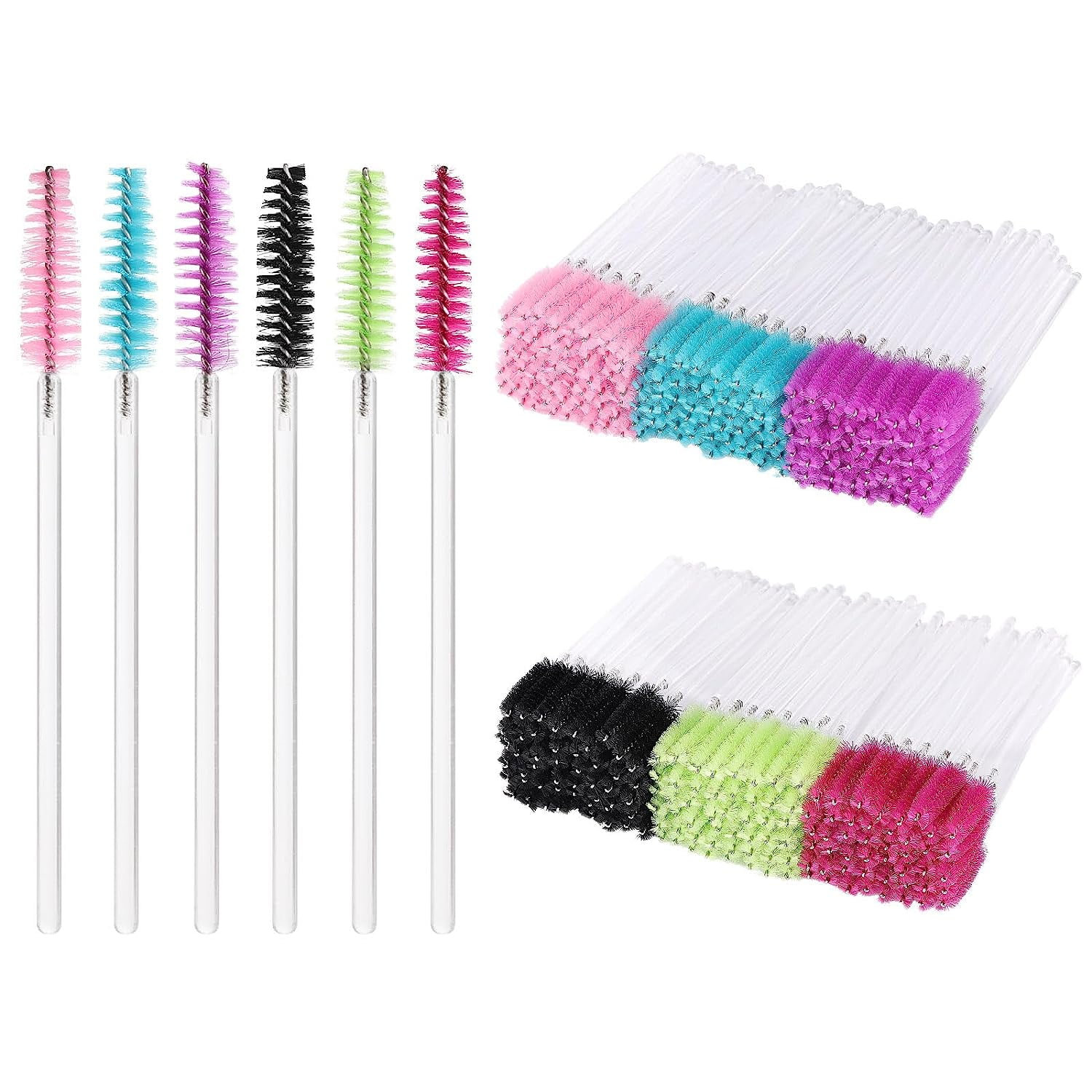 300 Pcs Disposable Spoolies Mascara Wand Eyelashes Brushes for Eyebrow ...