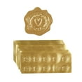 300 Pcs Embossed Gold Stickers, Luxe Foil Heart and Wreath Decorations ...