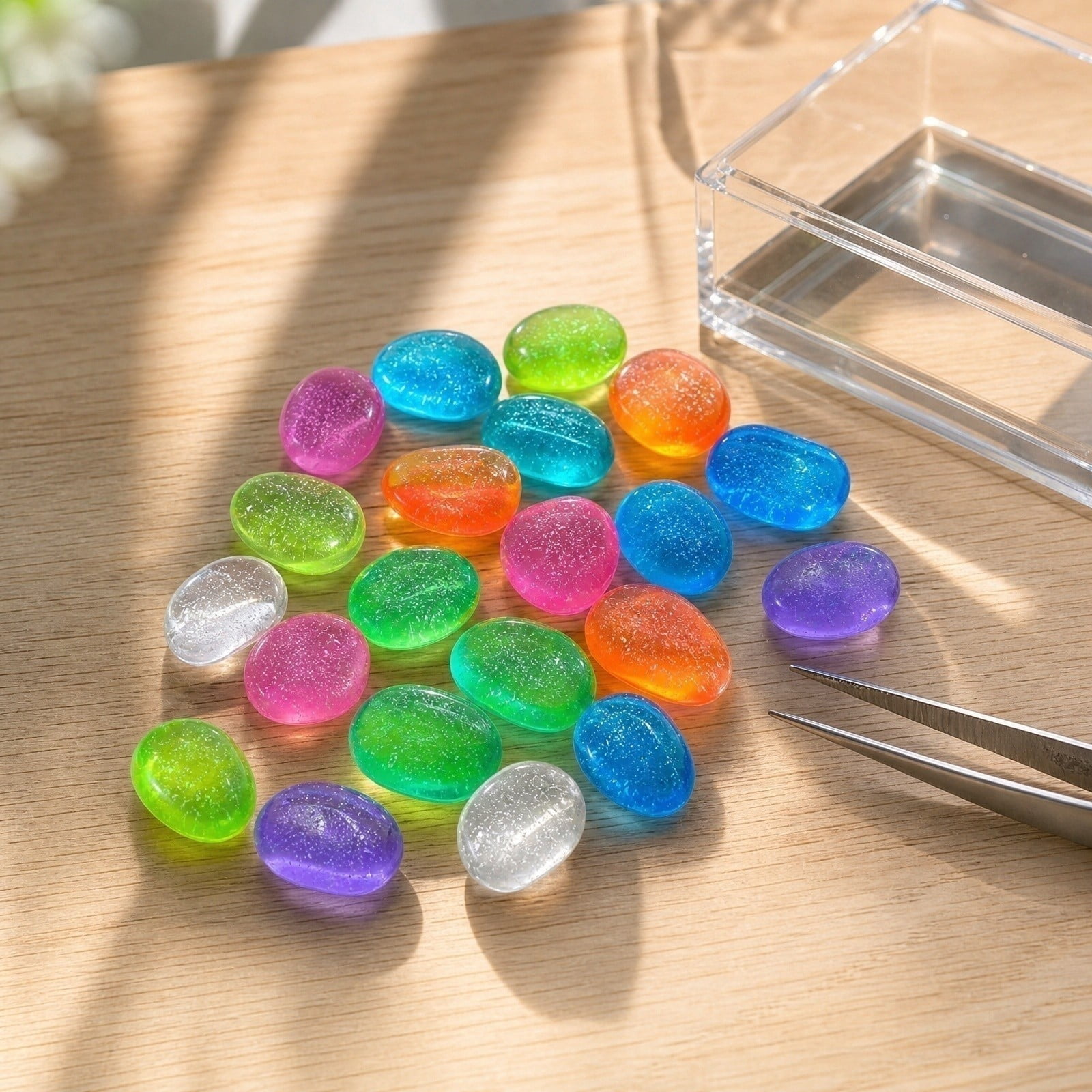 300 Pcs Glow in Dark Star Stones - Luminous Pebbles for Aquarium ...
