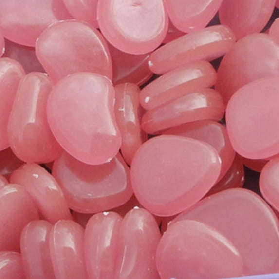 300 Pcs Glow in The Dark Pebbles for Walkways, Decorative Garden Stones ...