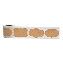 Nvzi Kraft Mason Jar Labels Natural Brown Paper Decorative Stickers ...
