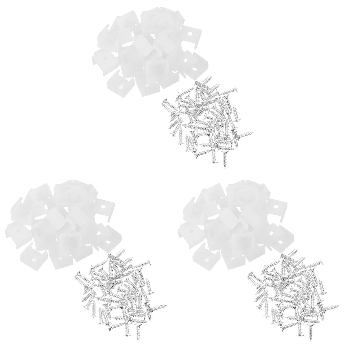 300 Pcs LED Light Plastic Fasteners Tape Holder Lights Fixing Clips for ...