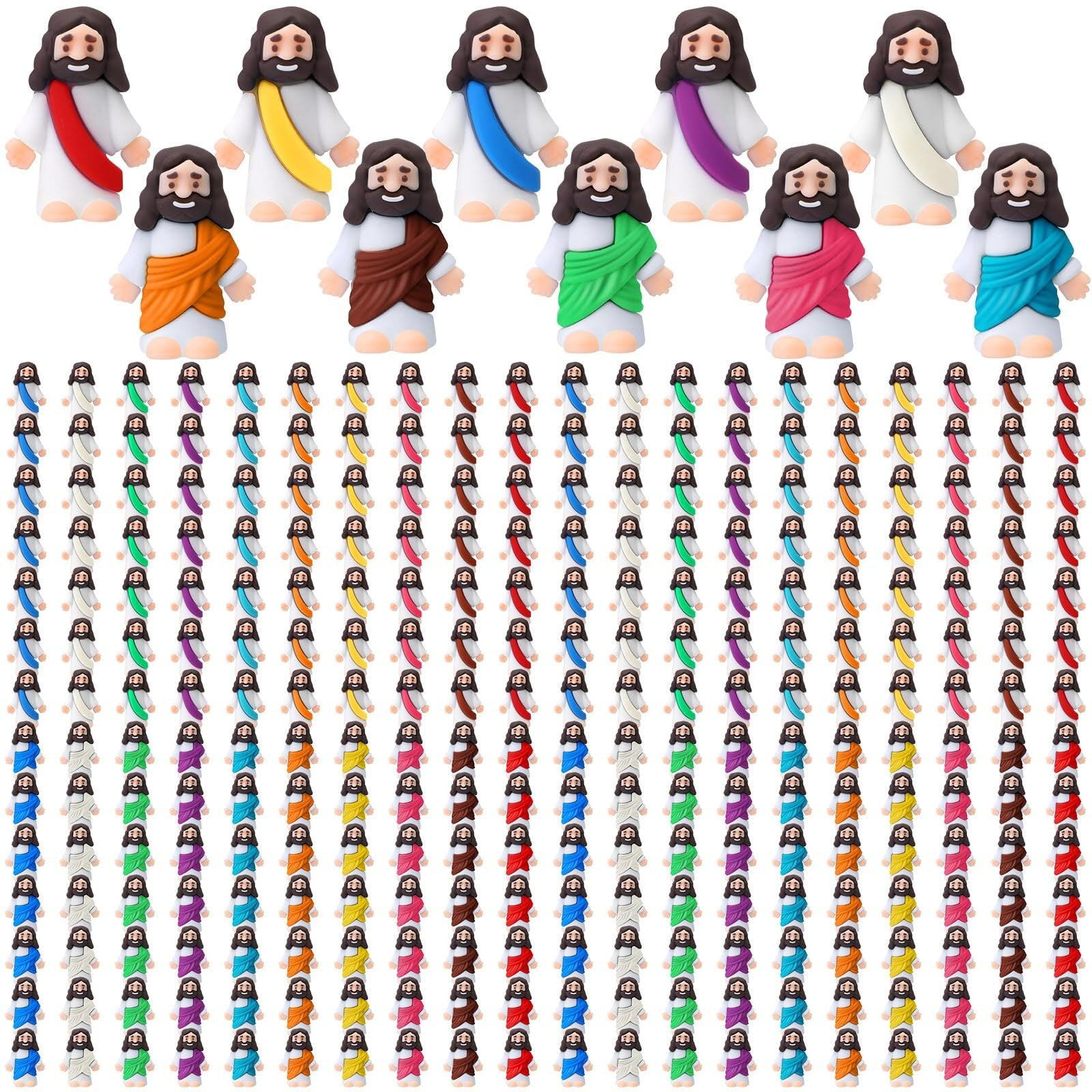 300 Pcs Little Jesus Figures Bulk Original Design Mini Pocket Jesus ...