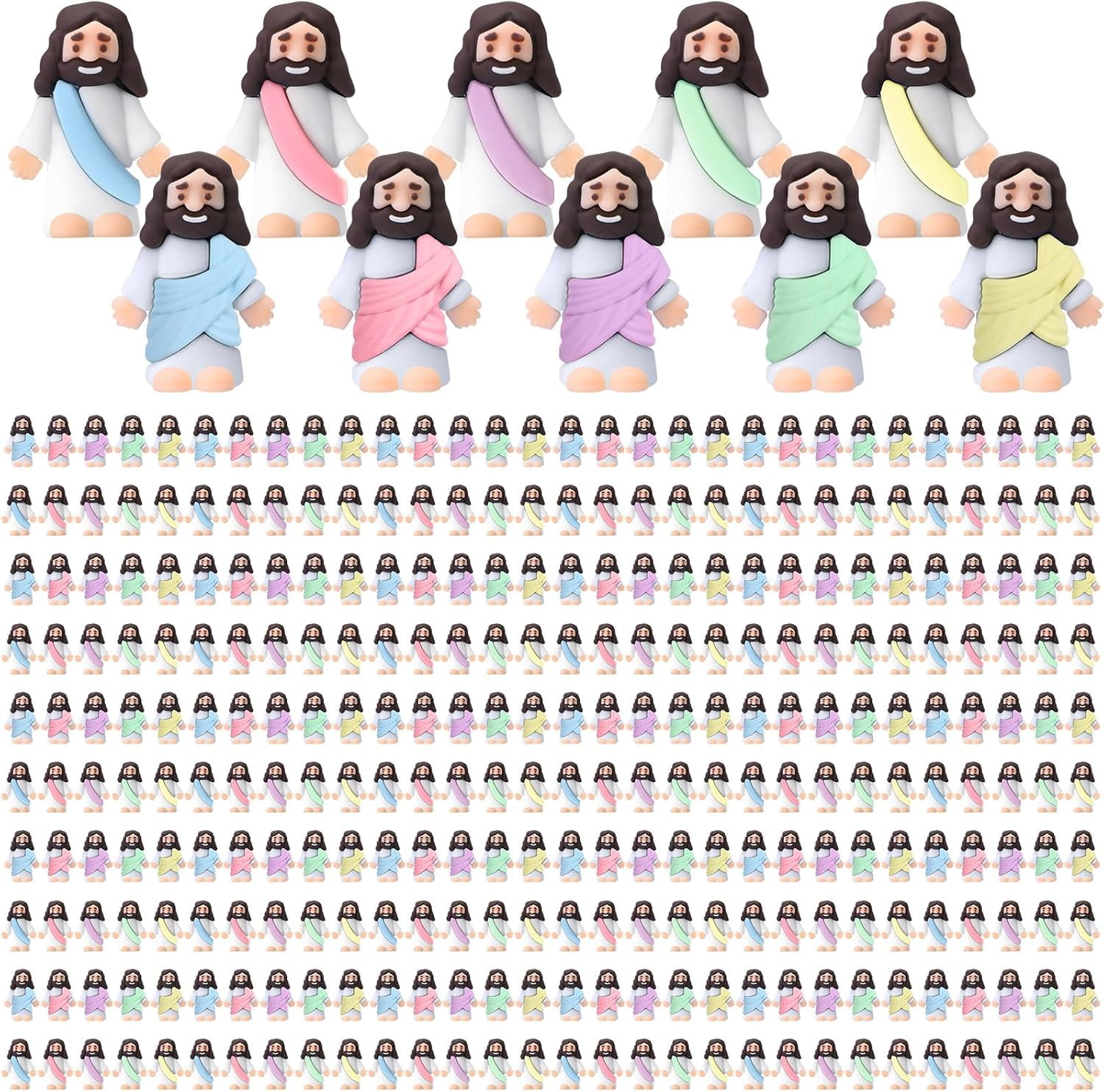 300 Pcs Little Jesus Figures Bulk Original Design Mini Pocket Jesus ...