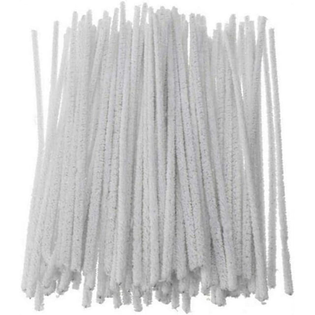 300 Pcs/Lot 3MM Intensive Cotton Pipe Cleaners DIY Cleaning Tool (White ...