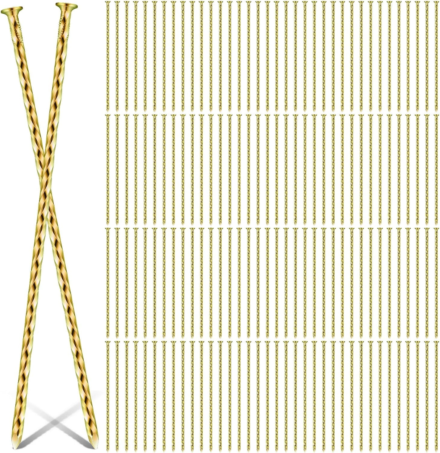 300 Pcs Metal Landscape Spikes 8 Inch Artificial Turf Stakes Galvanized ...