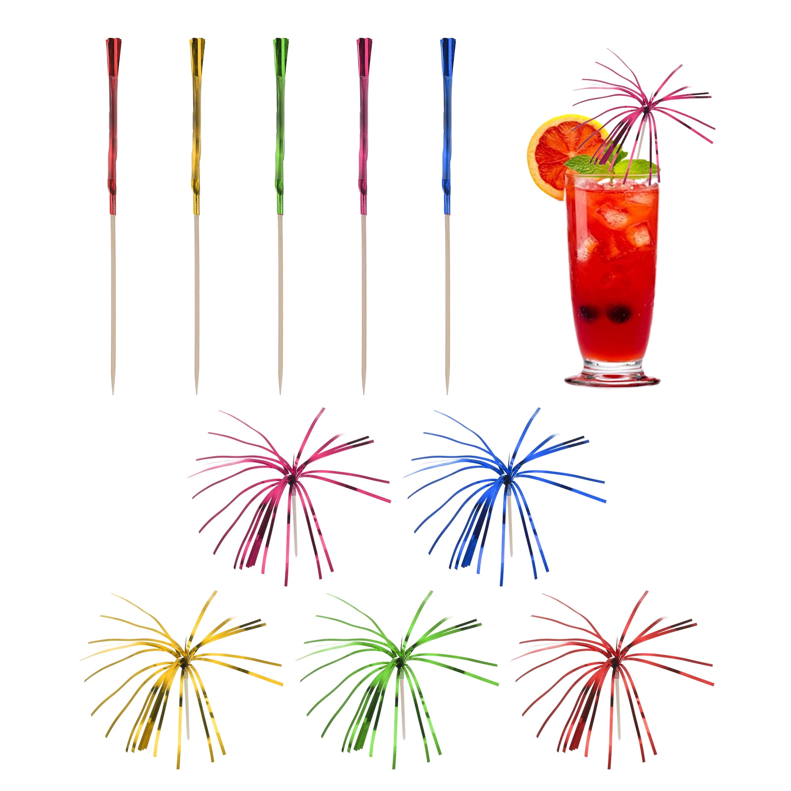 300 Pcs Mini Drink Umbrellas Cocktail,7 Inch Cocktail Picks Toothpicks ...