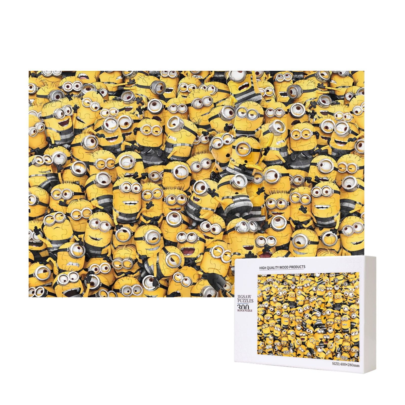300 Pcs Minions Puzzles for Adults 300 Pieces, 15.7 x 11in Colorful ...