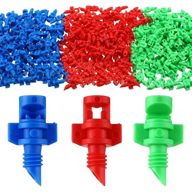 300 Pcs Misting Nozzle Sprayer 90/180/360 Degree Atomizing Micro ...