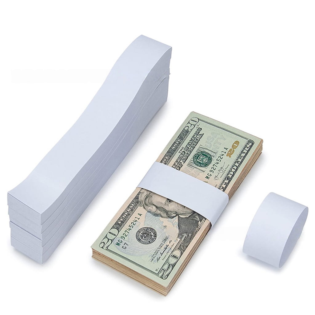 300 Pcs Money Bands Currency Straps Currency Money Straps Bill Wrappers ...