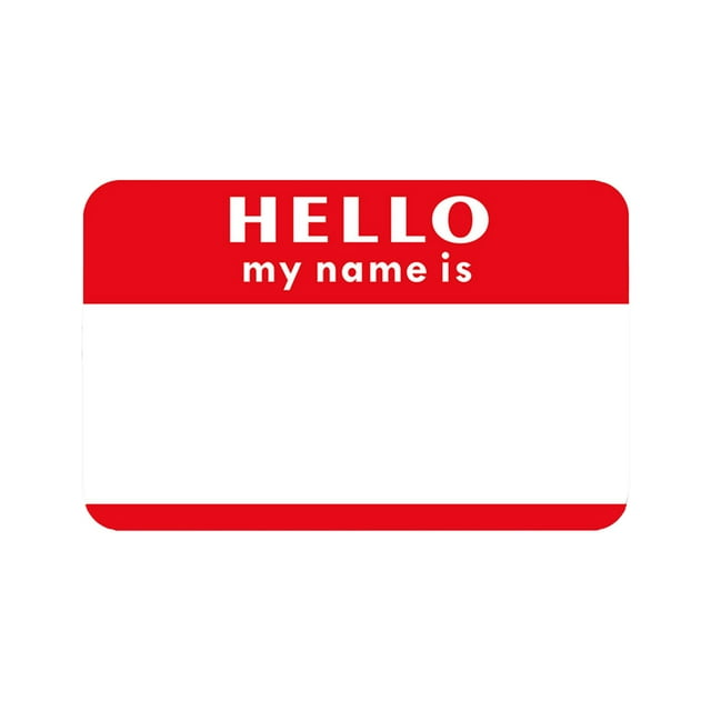 300 Pcs Name Tags Stickers Hello My Name is Labels for Office Meeting ...