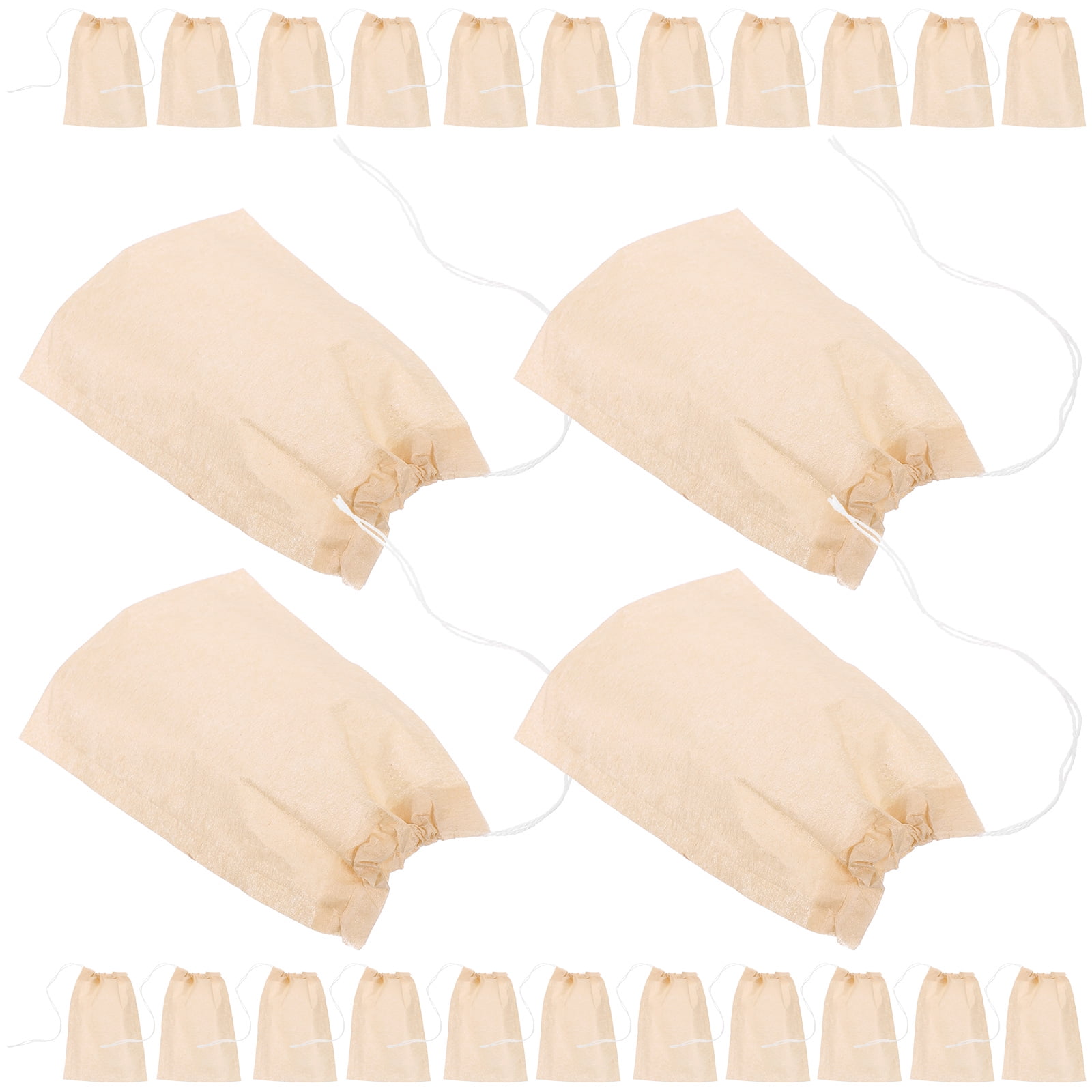 300 Pcs Original Color Coffee Bag Filter Paper Drawstring Material Tea ...