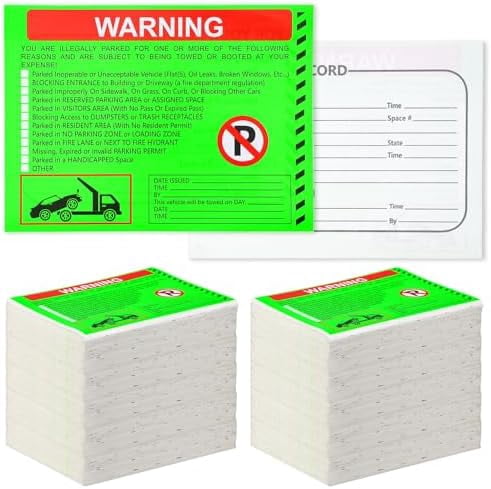 300 Pcs Parking Violation Stickers No Parking Stickers Bad Notice Tow ...
