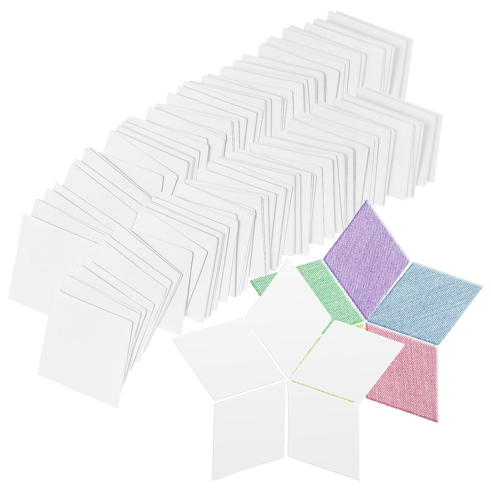 300 Pcs Patchwork Paper YPF5 Template Paper Piecing Paper Quilting ...