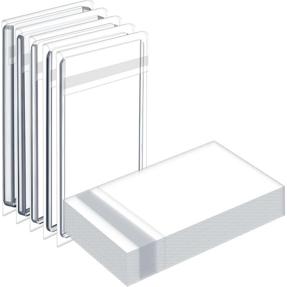 300 Pcs Resealable Team Bags for Trading Cards Holders 35-130pt, Fit ...