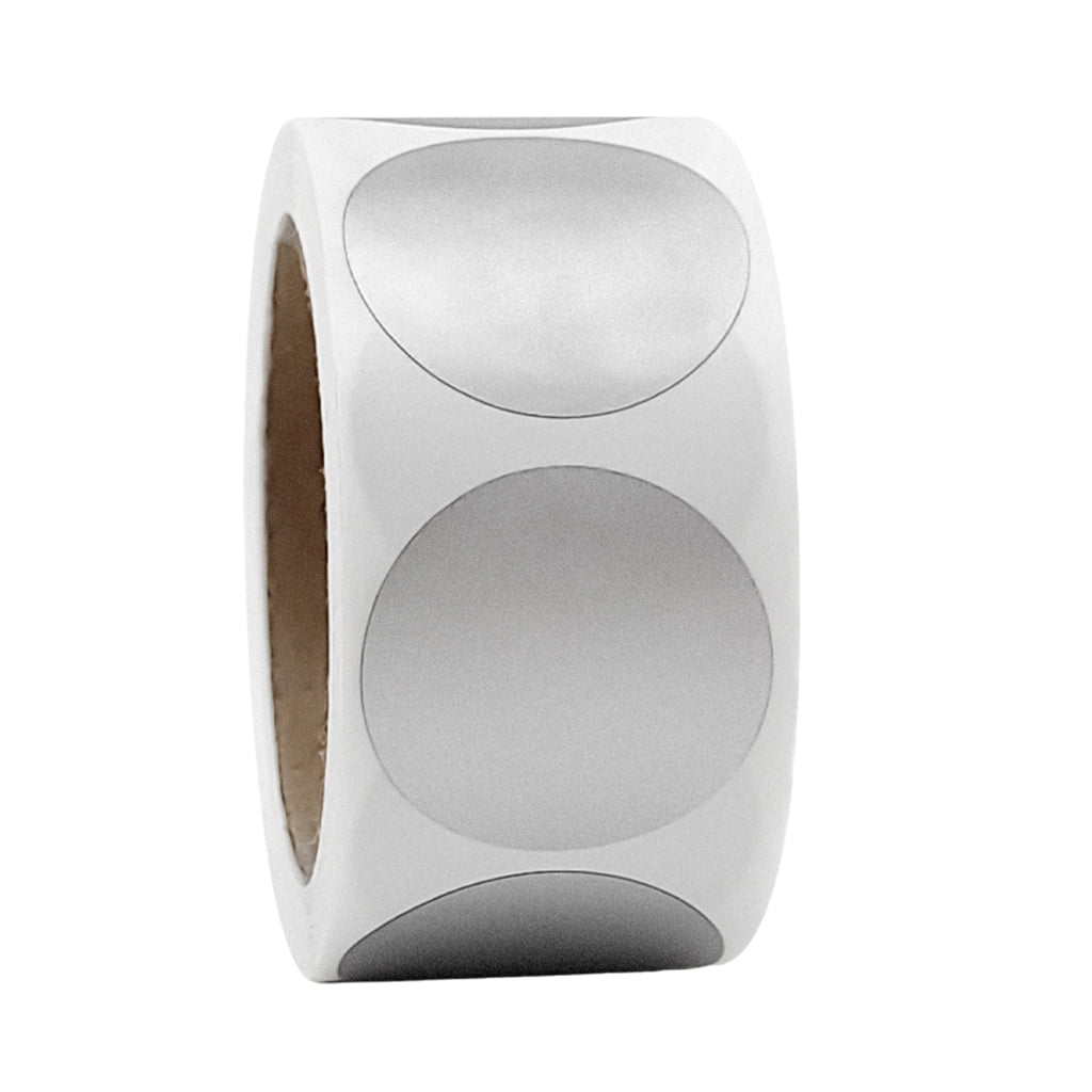 300 Pcs/Roll Scratch Sticker Scratch Labels Round Scratch Offs Label ...