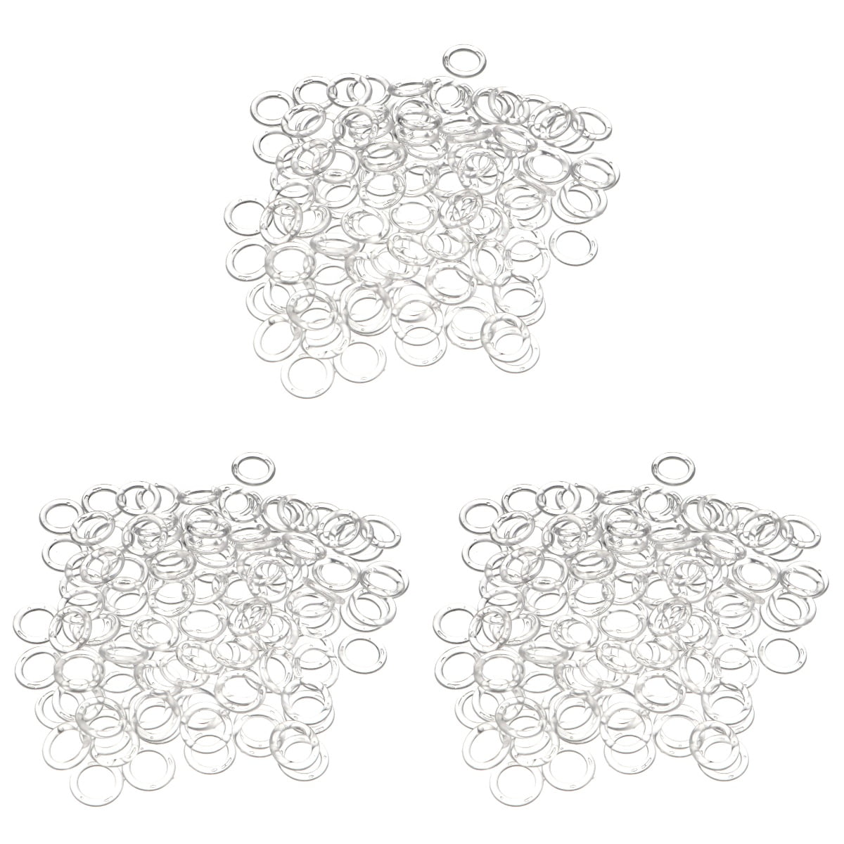 300 Pcs Roman Circle Hook Plastic Curtain Hanger Curtain Accessories ...