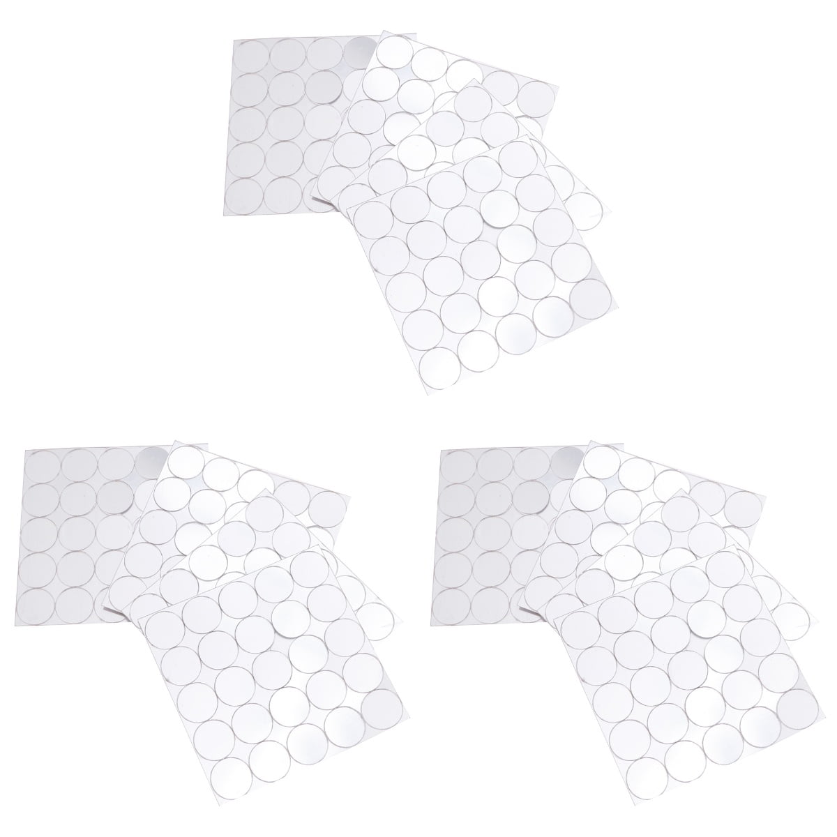 300 Pcs Round Acrylic Mirror Sticker Removable DIY Wall Sticker ...