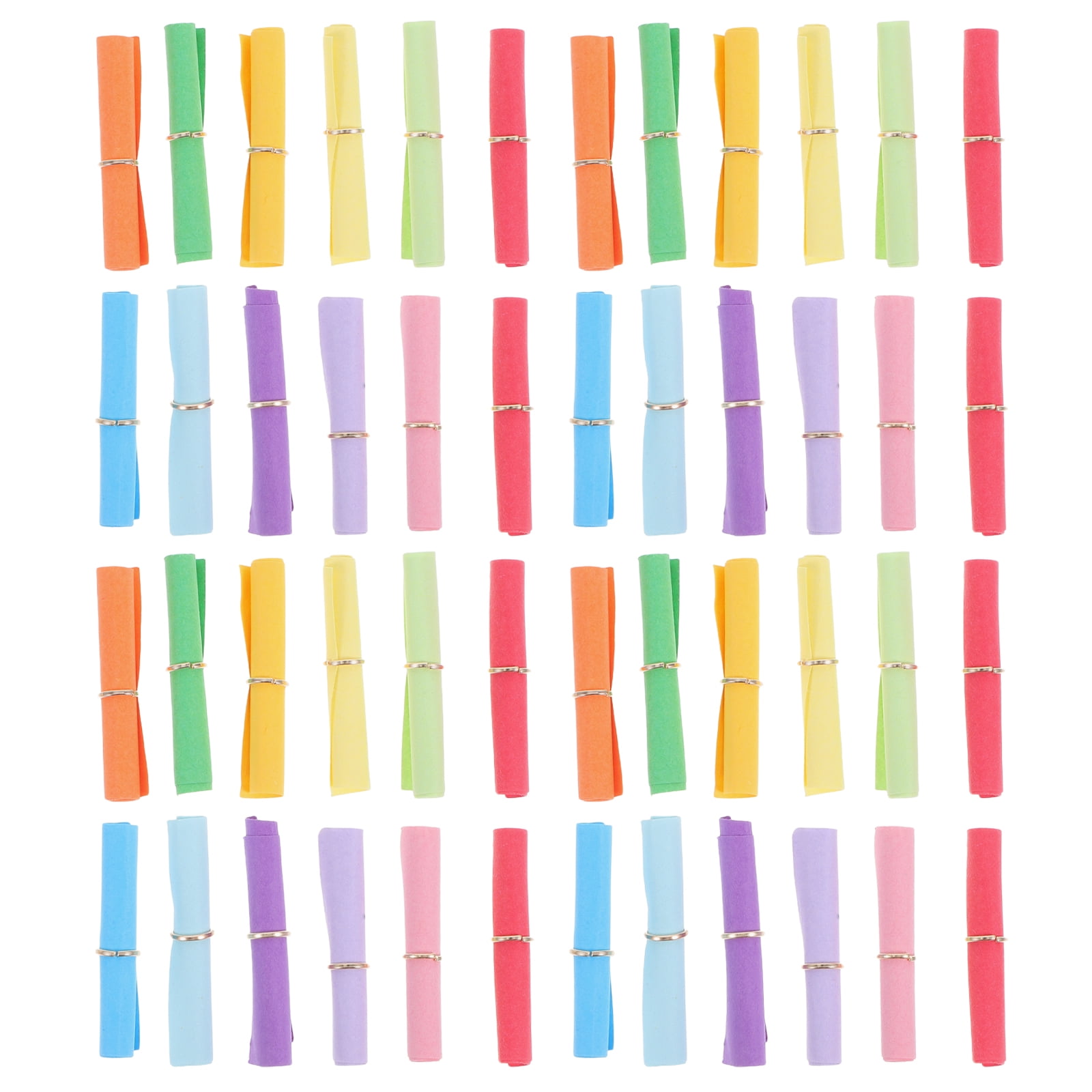 LITINKIMI Scroll Paper For Writing Assorted Color 300Pcs 2.4X1.2In ...