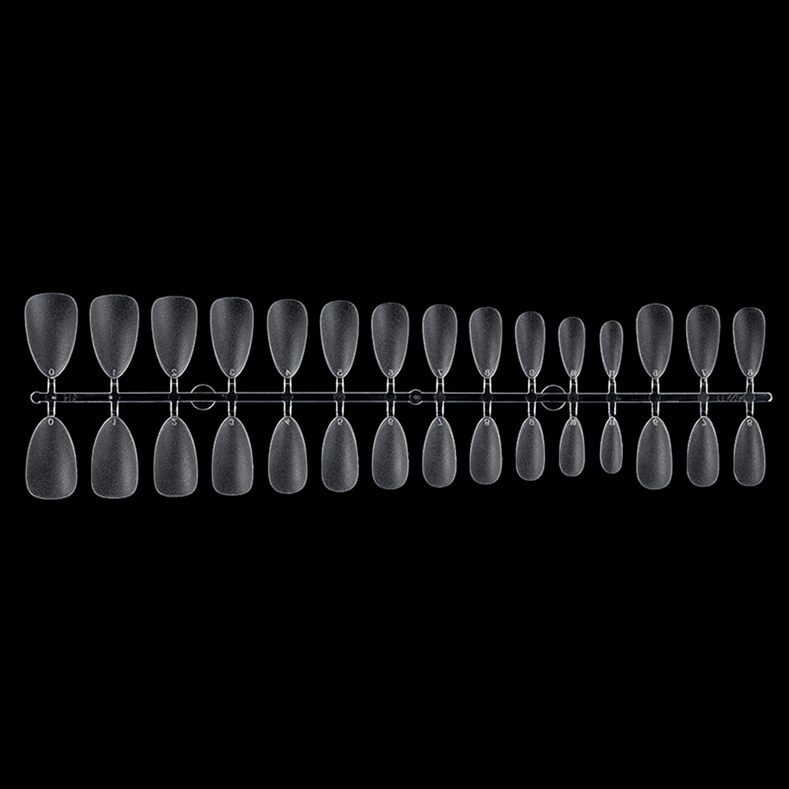 300 Pcs/Set Coffin Tips Full Cover Tips Almond Shaped False Tips ...
