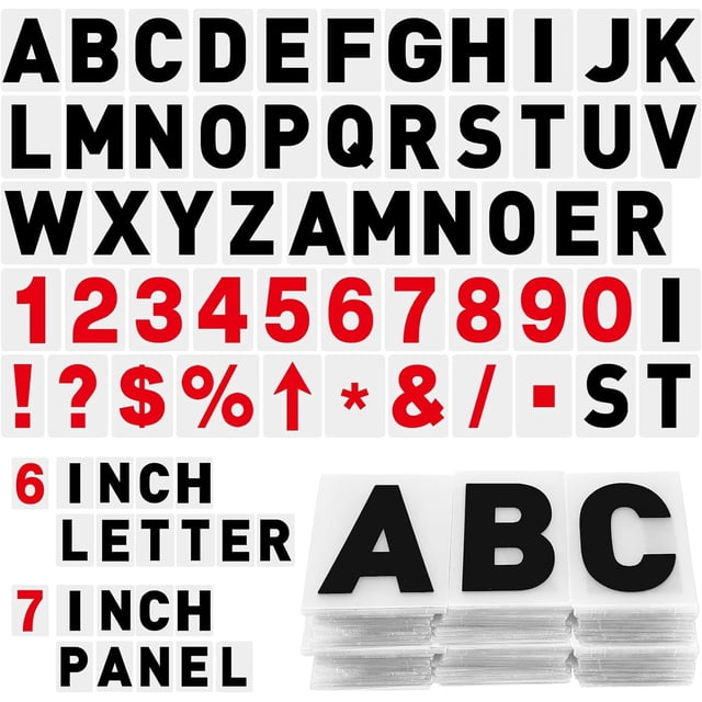 300 Pcs Sign Letter Printed on Marquee Flexible Outdoor Black Portable ...