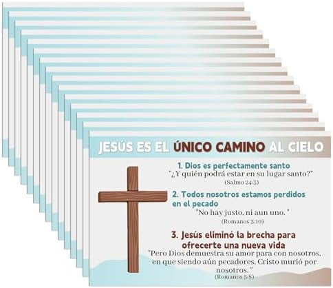 300 Pcs Spanish Gospel Tract Card Plan of Salvation Cards Pocket Holy ...