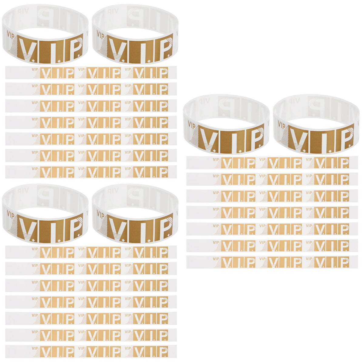 OFFIGAM Water Resistant Wristbands Golden for Events and Parties ...