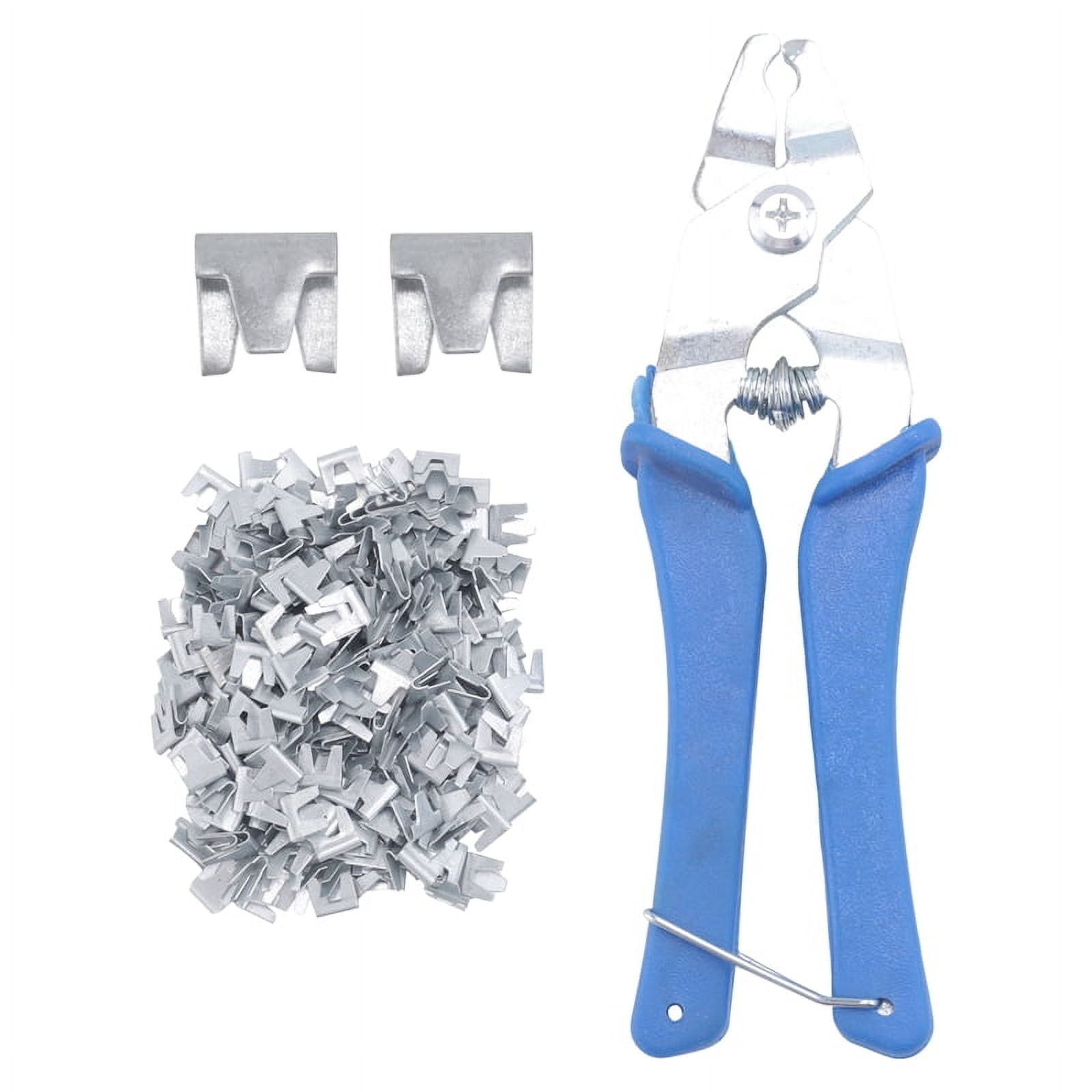 300 Pcs Wire Cage Clamps, with 1 Piece of Buckle Snap Pliers, Suitable ...