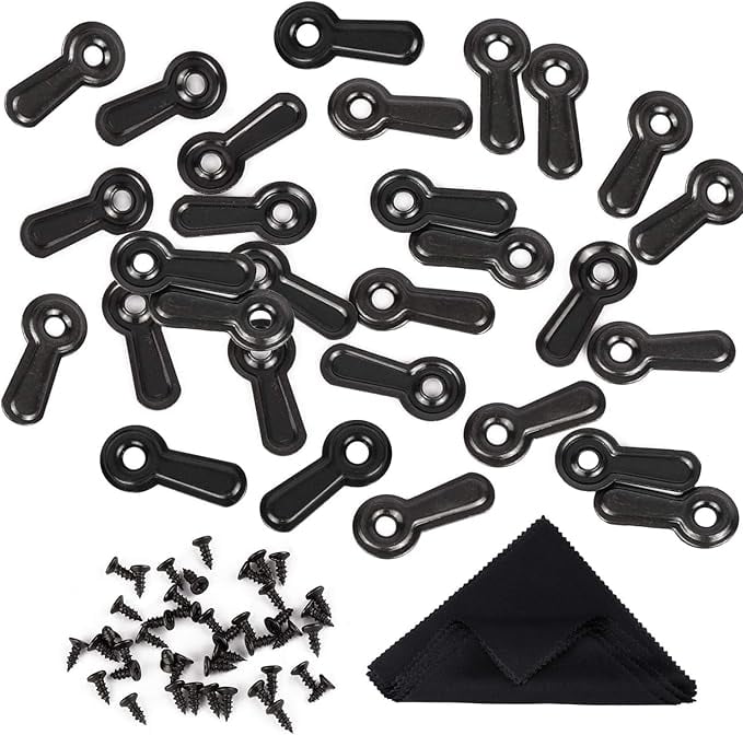 300 Picture Turn Button Fasteners Photo Frame Hardware and 300 Screws ...