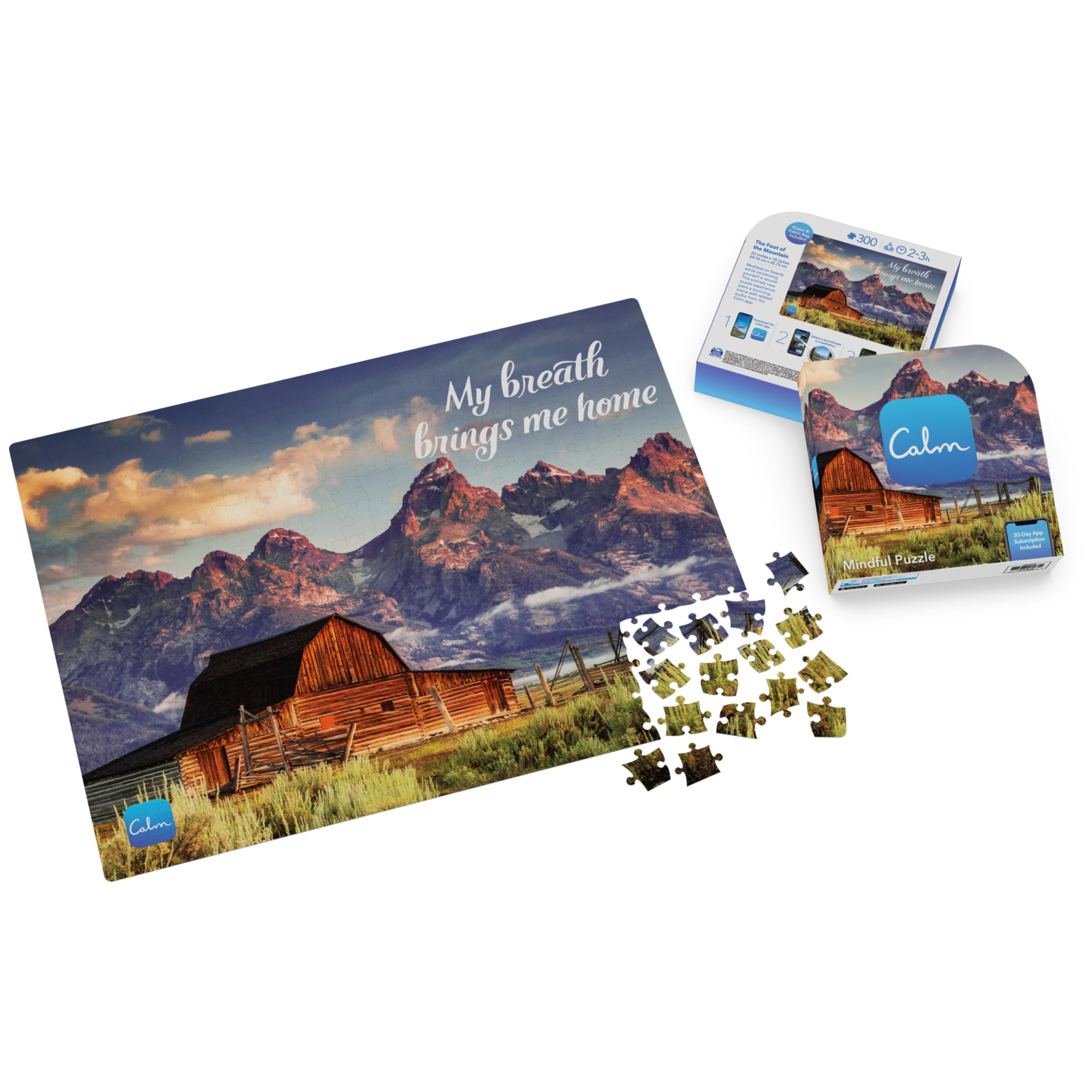 300-Piece Calm Jigsaw Puzzle YPF5 for Relaxation, Stress Relief, and ...