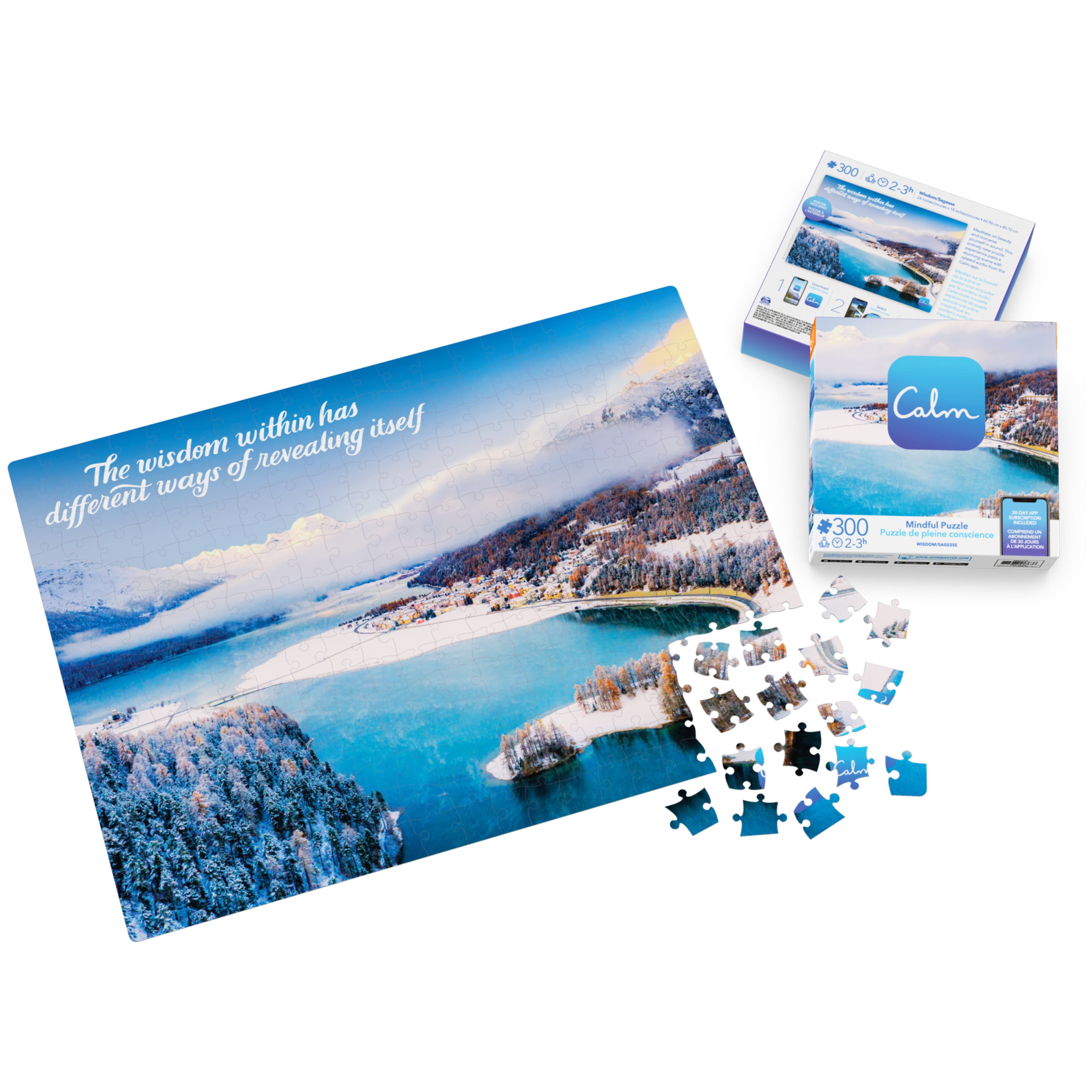 300-Piece Calm Jigsaw Puzzle for Relaxation, Stress Relief, and Mood ...