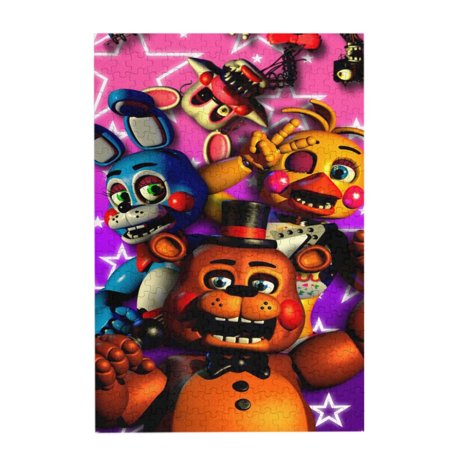 300 Piece Five Nights At Freddy's Wooden Jigsaw Puzzle, Challenging and Fun Activity ...