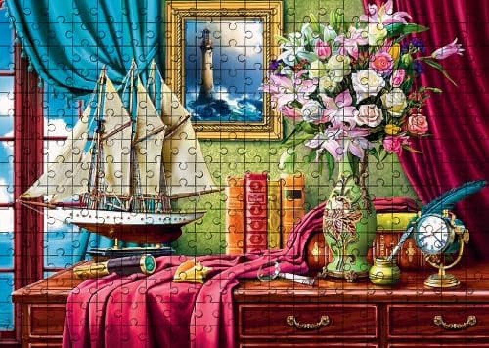 300 Piece Jigsaw Puzzle for Adults Explorers Desk Wooden Puzzle ...