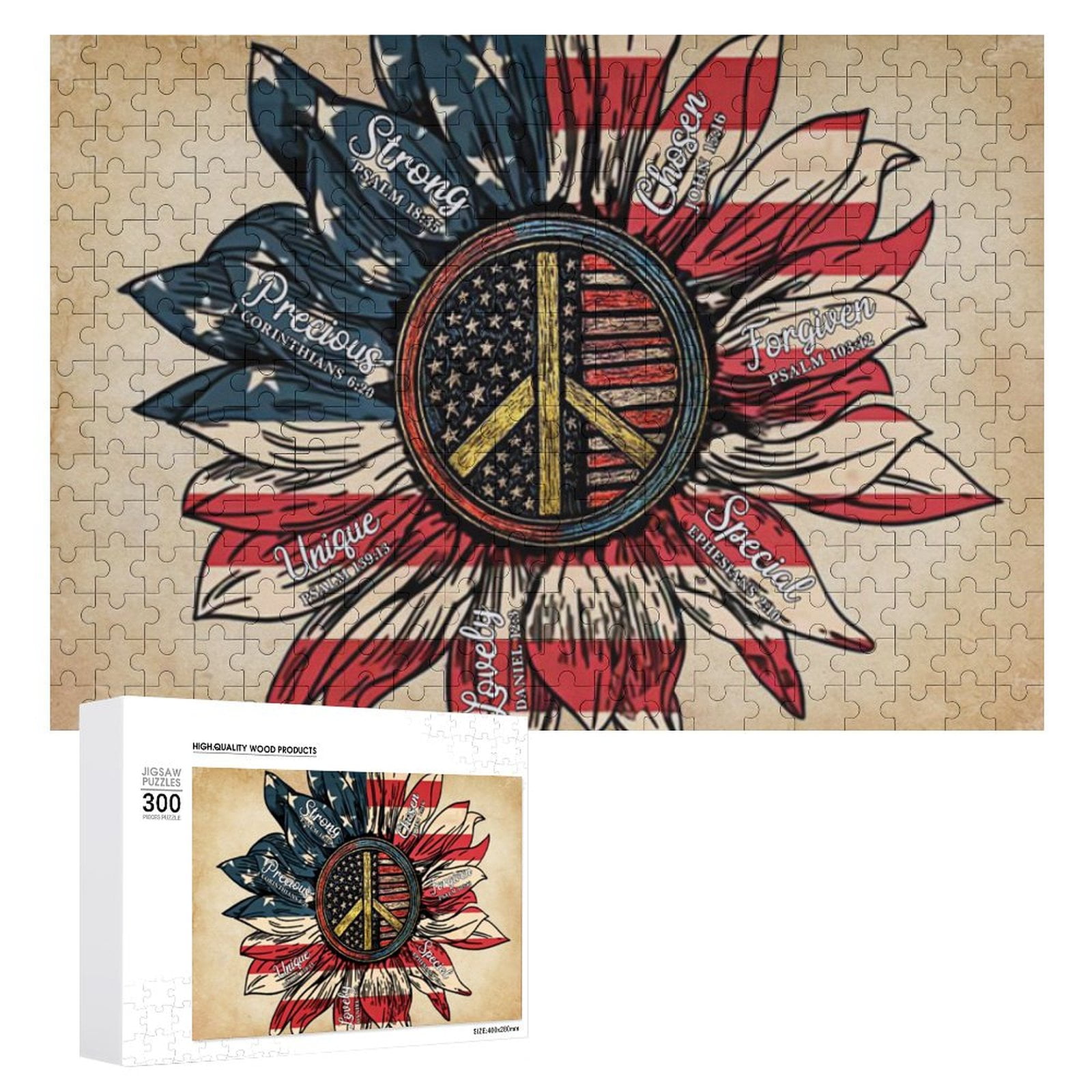300 Piece Jigsaw Puzzle for Adults and Families - America Sunflower ...