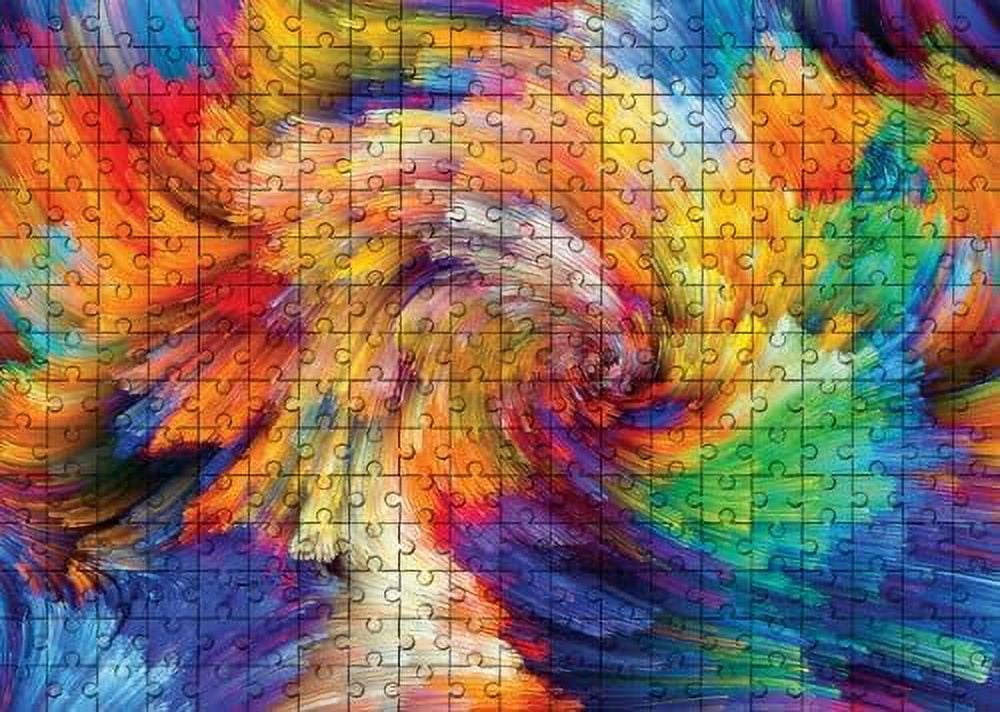 300 Piece Jigsaw Puzzle for Adults Rainbow Paint Wooden Puzzle ...