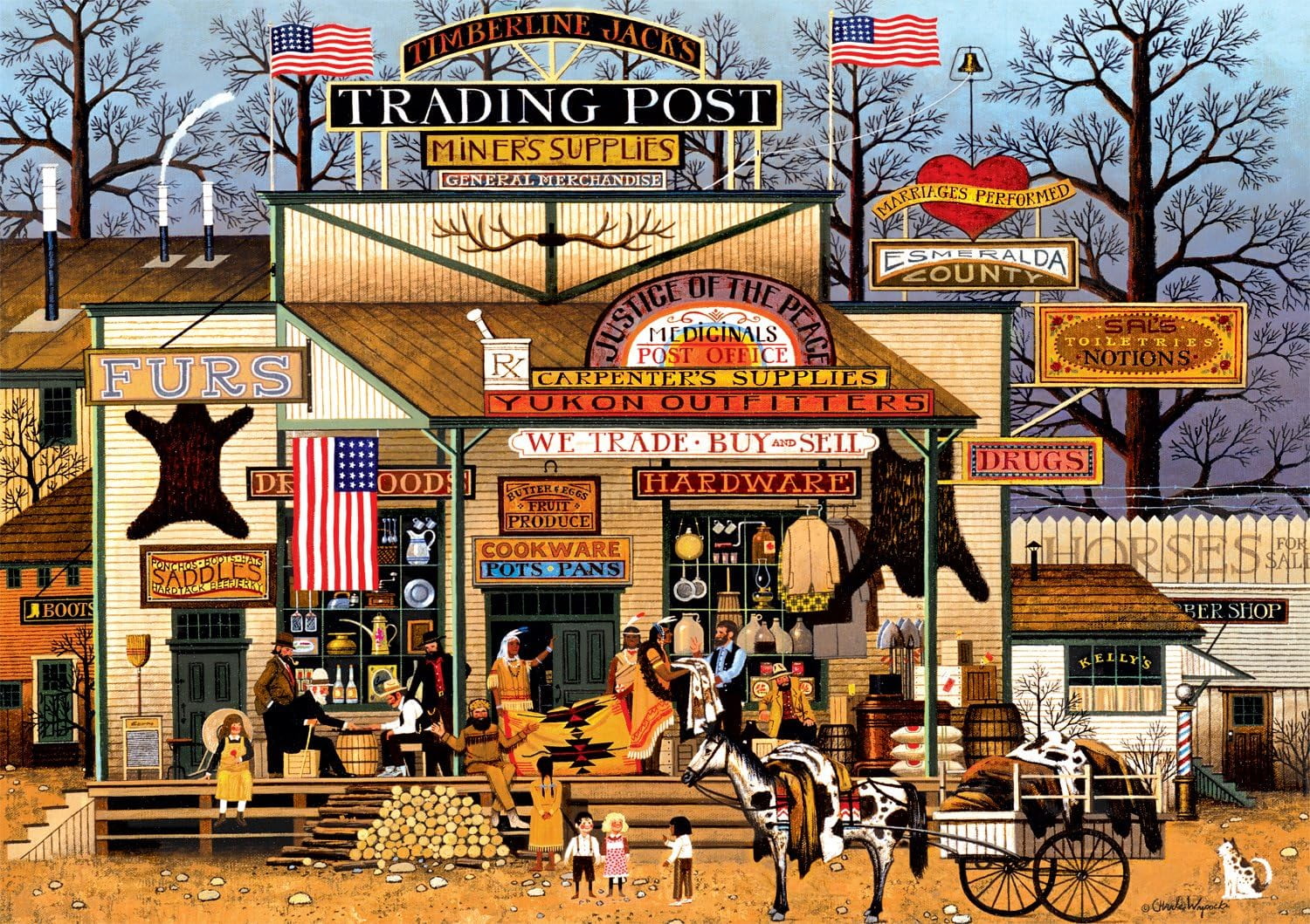 300 Piece Jigsaw Puzzle - Charles Wysocki - 300 Large Piece Jigsaw ...